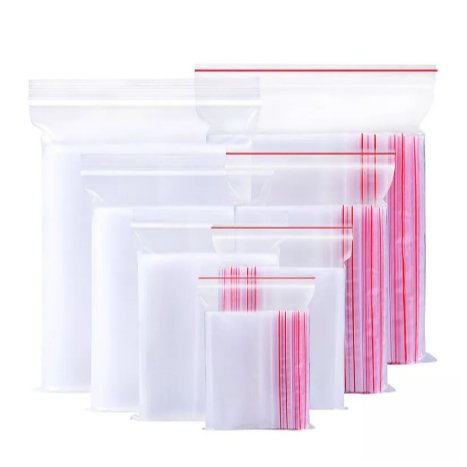 100pcs SMALL Resealable Bags Clear Food Storage Package Reclosable ...
