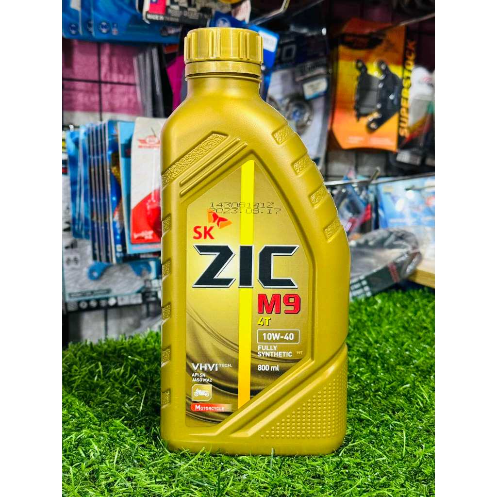 ZIC M9 4T 10W40 FULLY SYNTHETIC ENGINE OIL 800ML 1LITER ORIGINAL ...