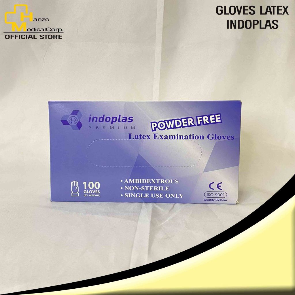 INDOPLAS POWDER FREE EXAMINATION LATEX GLOVES (MEDIUM) | Shopee Philippines