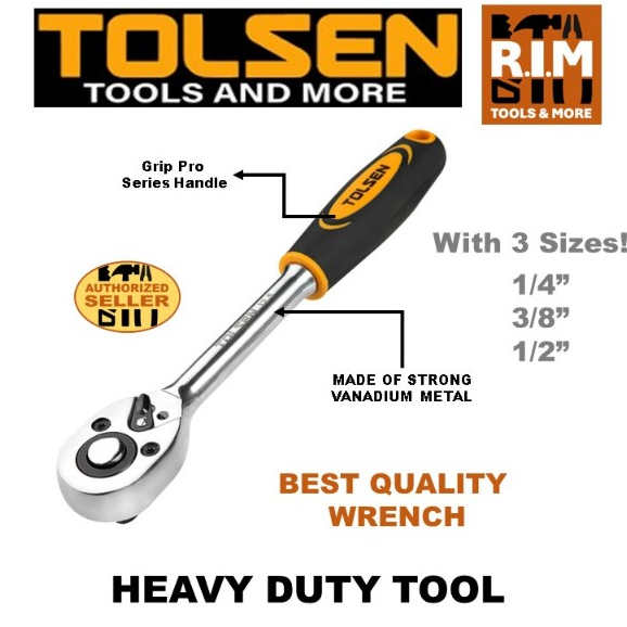 Tolsen Reversible Ratchet Wrench Tools (All Sizes) | Shopee Philippines