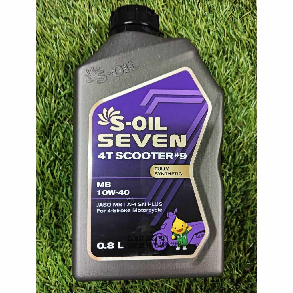 S-OIL SEVEN 4T SCOOTER #9 FULLY SYNTHETIC 800 ML AND 1 LITER, MB 10W-40 ...