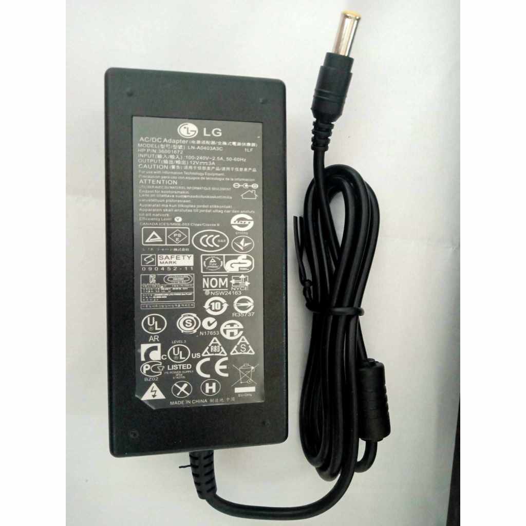 AC/DC Adapter LG Charger Yellow PIN | Shopee Philippines