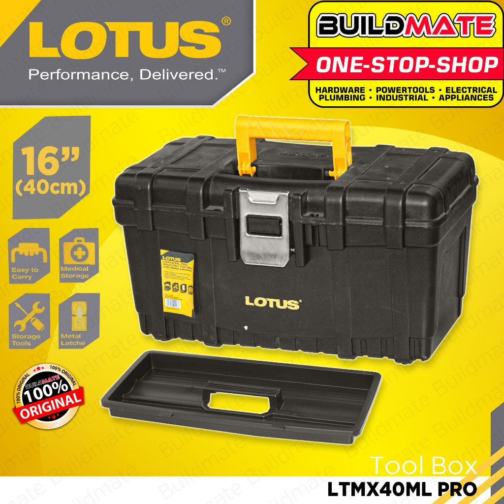 BUILDMATE Lotus Tool Box Organizer Storage Tools 16" 40CM / 24" Inch ...