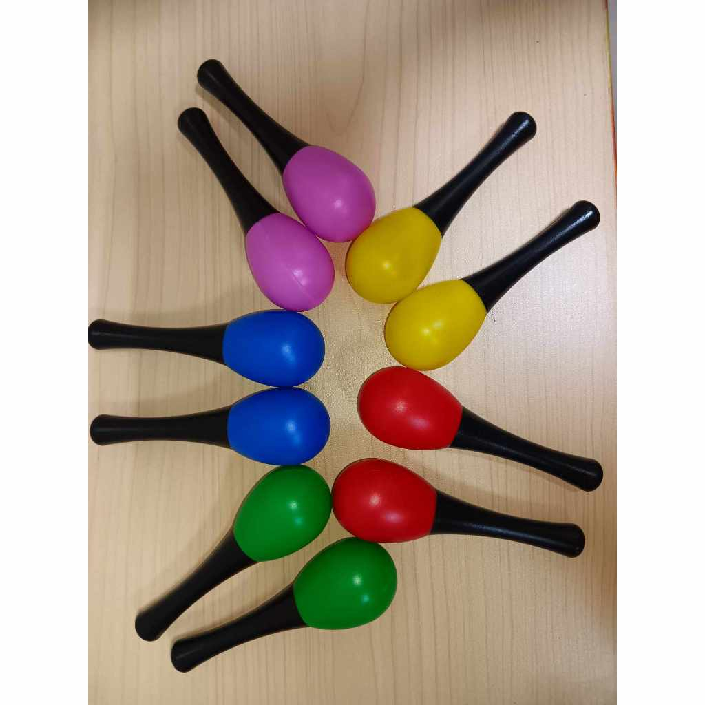 NEW , Shaker Rattle Bell Maracas Bell PLASTIC ( 1pair SMALL ) RANDOM ...