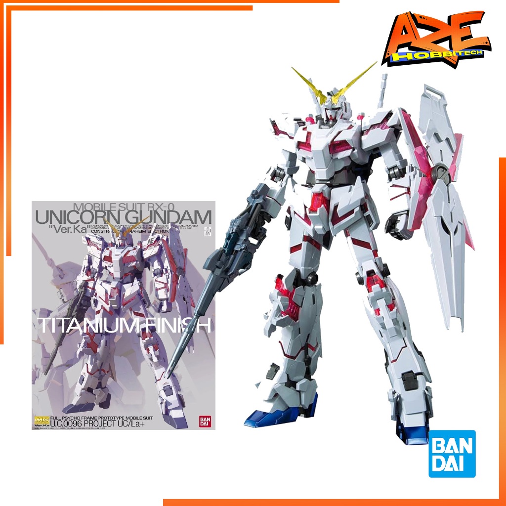 AZE Gundam Unicorn RX0 Ver Ka Titanium MG 1/100 Gunpla Model Kit Bandai ...