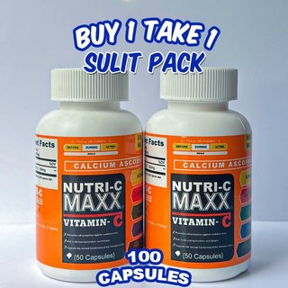 BUY 1 TAKE 1 Vitamin C Nutri-C Maxx 100 Capsules Total Non Acidic ...