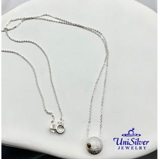 Unisilver 925 Sterling Silver Laser Ball Cut Pendant Necklace ( NP224 ...