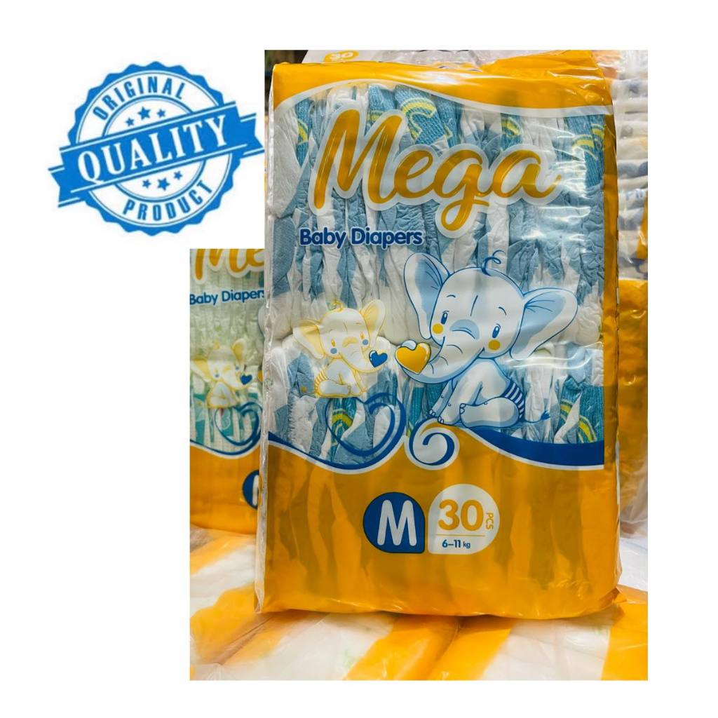 MEGA DIAPER MAGIC TAPE 30'S | Shopee Philippines