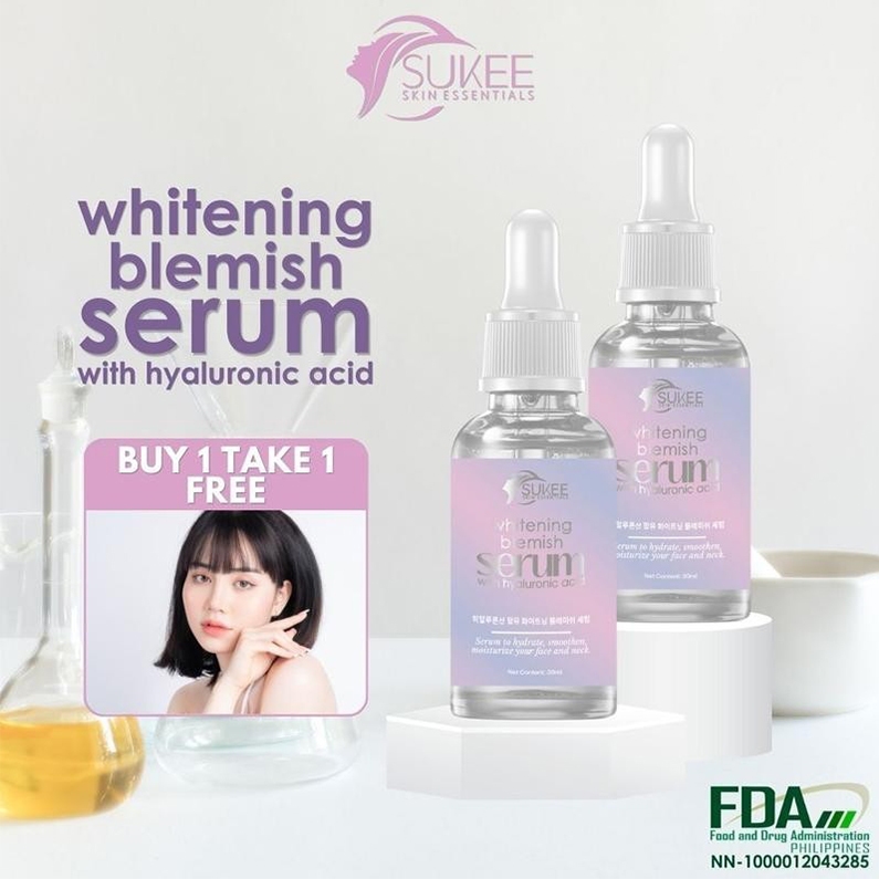 SUKEE Whitening Blemish Serum 30ml with Hyaluronic Acid [COD] Pimple ...