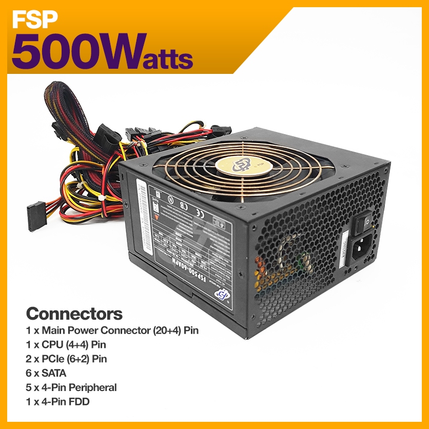 TOP BRANDED 500W 600W 700W TRUE RATED PSU POWER SUPPLY with GPU 8 PIN 6 ...