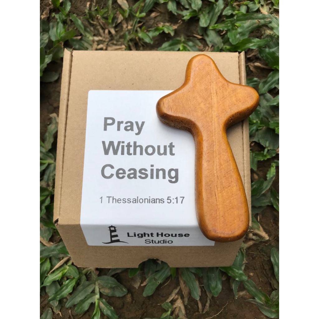 Authentic Handcraft Wooden Prayer Cross (with Free Pouch) | Shopee ...