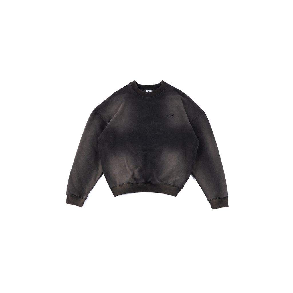 HSO SWEATSHIRT IN SUNDRIED WASHED BLACK & HEATHER GRAY | Shopee Philippines