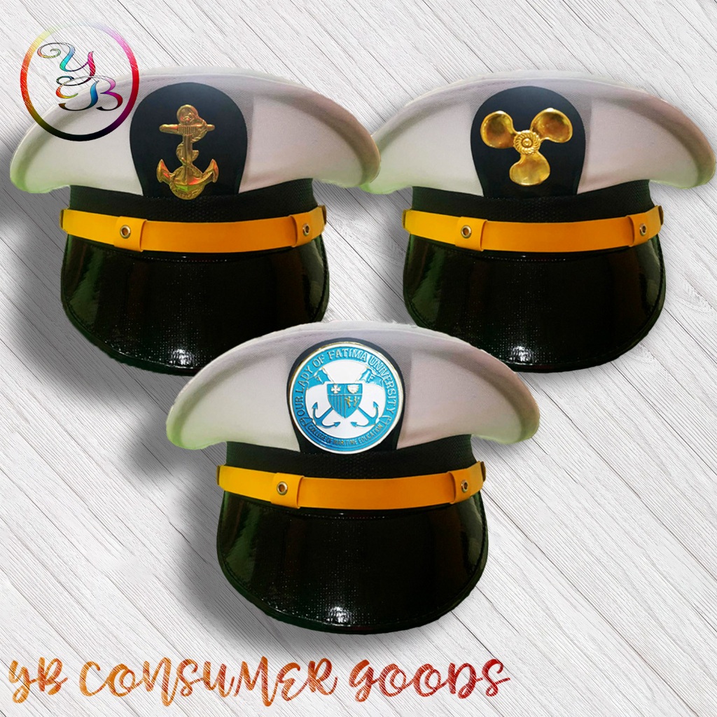 Maritime pershing cap with yellow strap Seaman , Marine Student Uniform ...