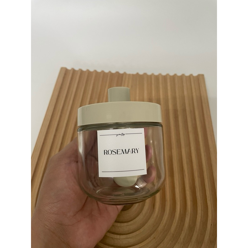 [ With Free Label ] Minimalist aesthetic condiment spice jars with ...