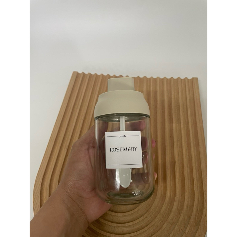 [ With Free Label ] Minimalist aesthetic condiment spice jars with ...