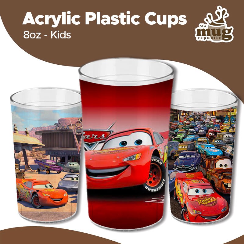 Blungees 8oz Baso Pambata Kids Cup Acrylic Frosted Plastic Cup - Cars ...
