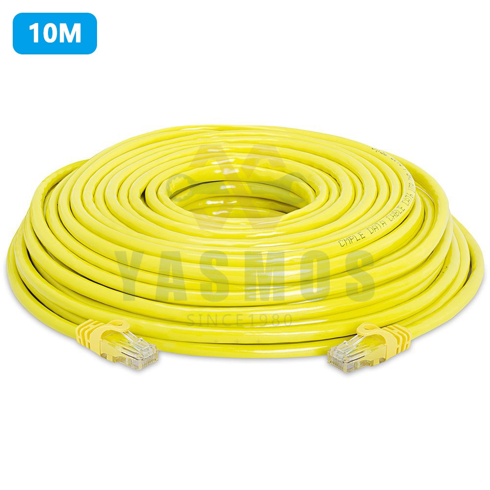0.5M - 10M Yellow Rj45 Cat5e Ethernet Lan Cable Water Proof Indoor ...