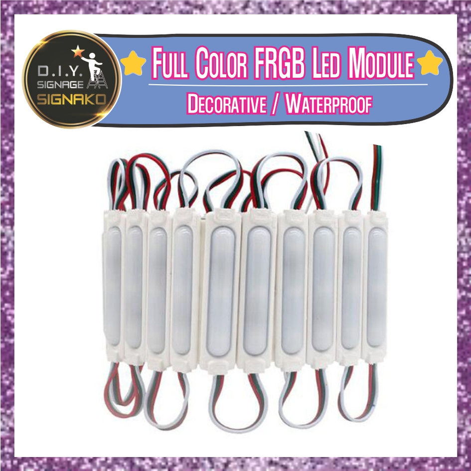 RGB 3) 20pcs 8518 Full Color FRGB Led Module Waterproof 3led / Strip ...