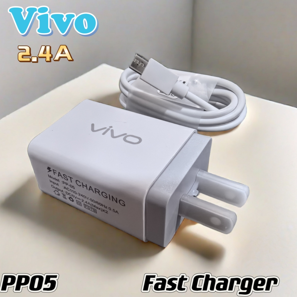 pp05 Vivo Fast Charger 2.4A Charger With Android Micro Type c Phone ...