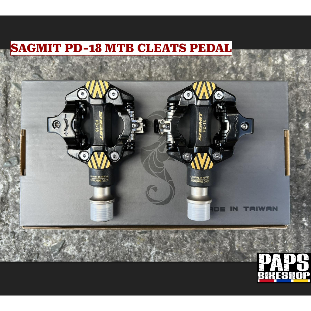 SAGMIT PD-18 MTB CLEATS PEDAL | Shopee Philippines