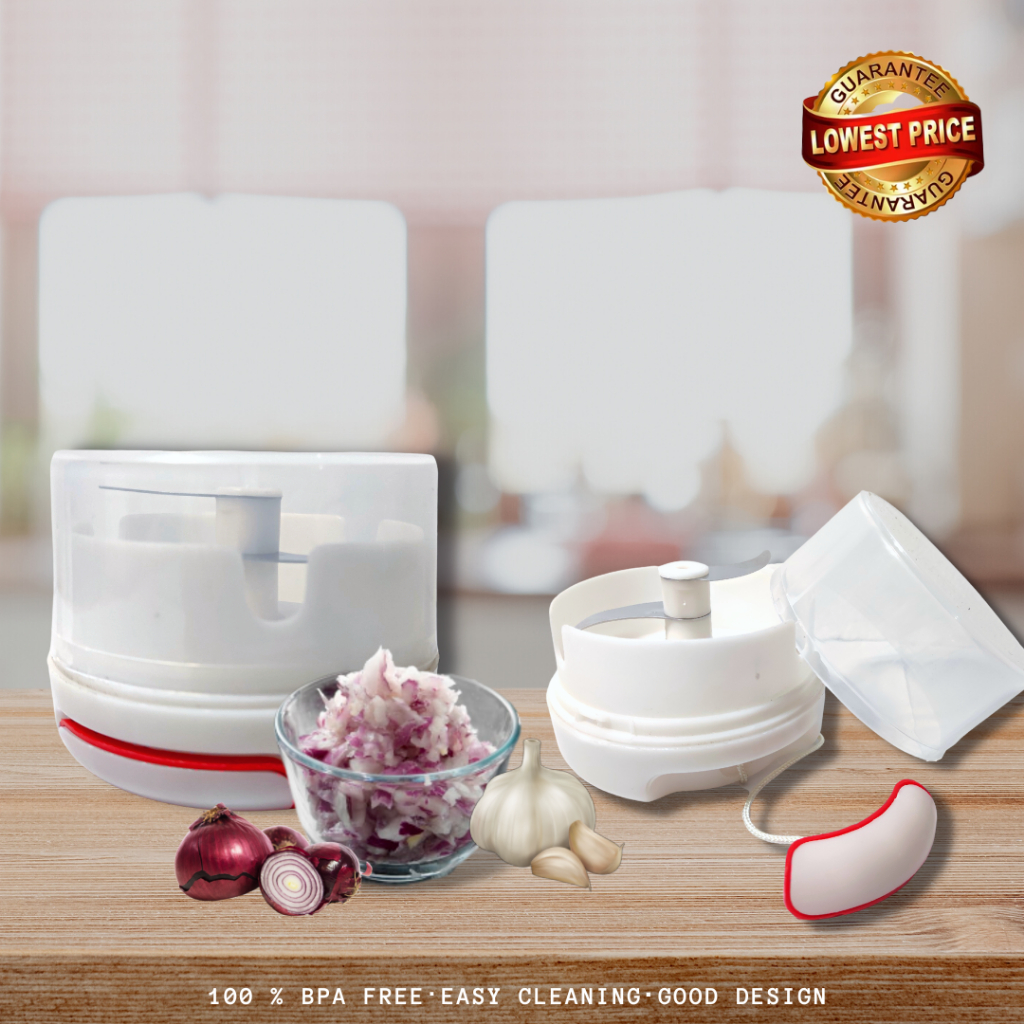 Mini Hand Pull Food Chopper Garlic Grinder Onion Ginger Masher Shredder ...