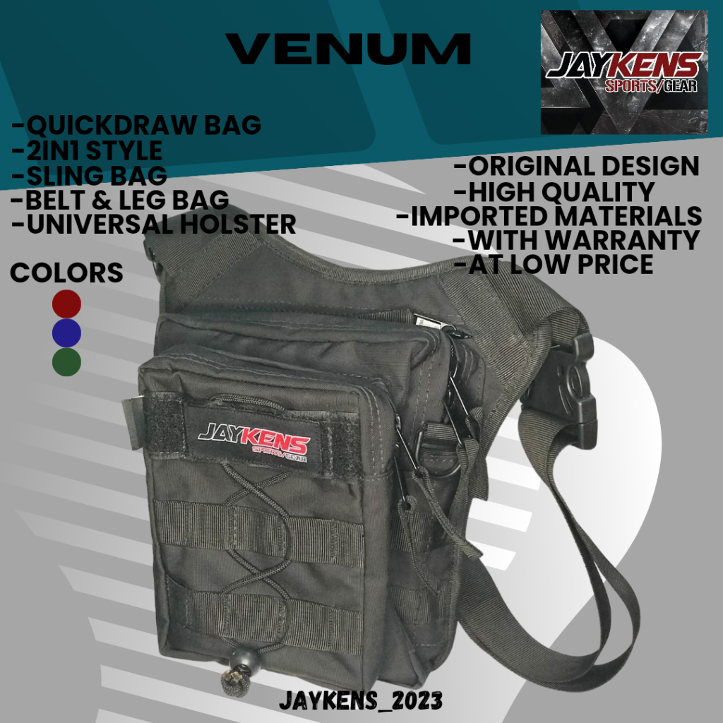 Jayken's 3in1 Quickdraw Bag (Venum) | Shopee Philippines