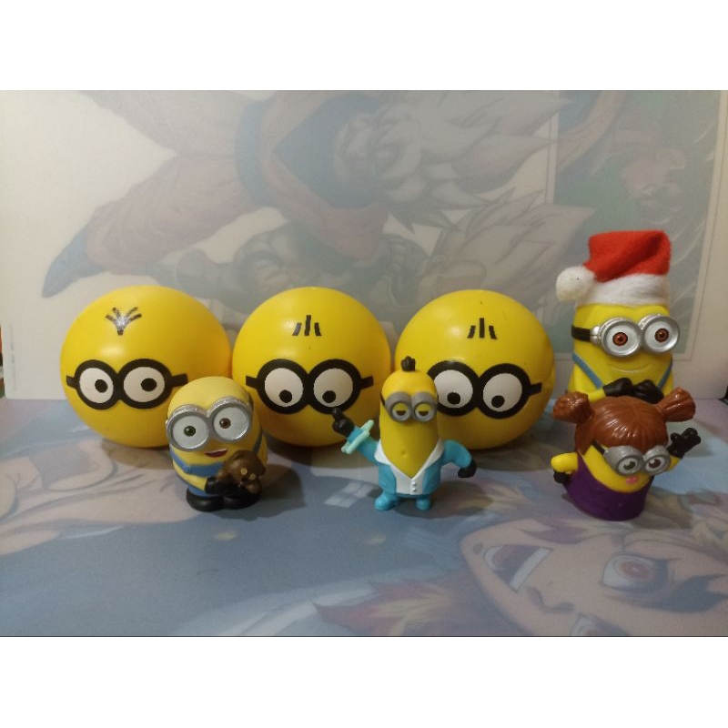 Minions Collectible Toys, McDo Toys, rubber squishy, figure | Shopee ...
