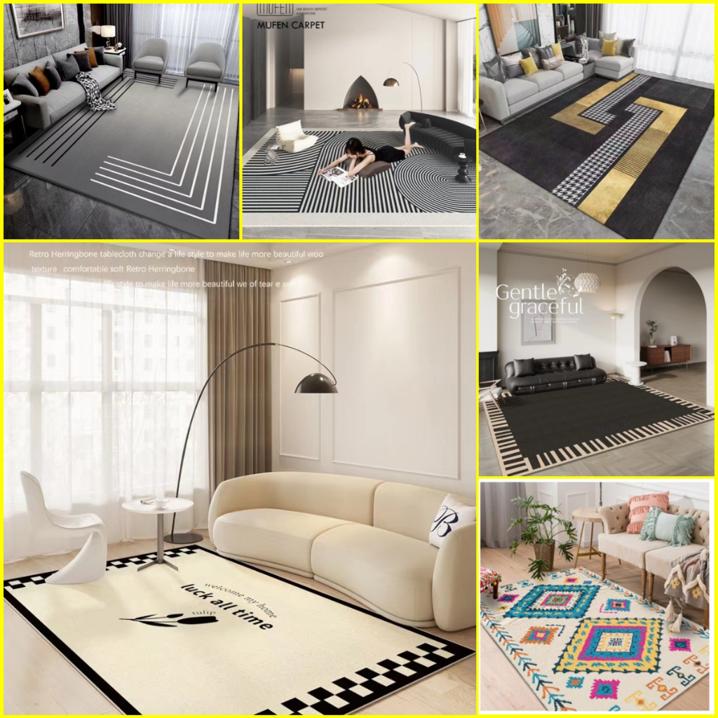 160X230 Crystal Velvet Carpet 3D Floor Mat Carpet Floor Rug for Living ...