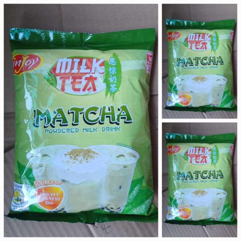 INJOY MILK TEA | MATCHA | POWDERED MILK DRINK | 500 GRAMS | Shopee ...