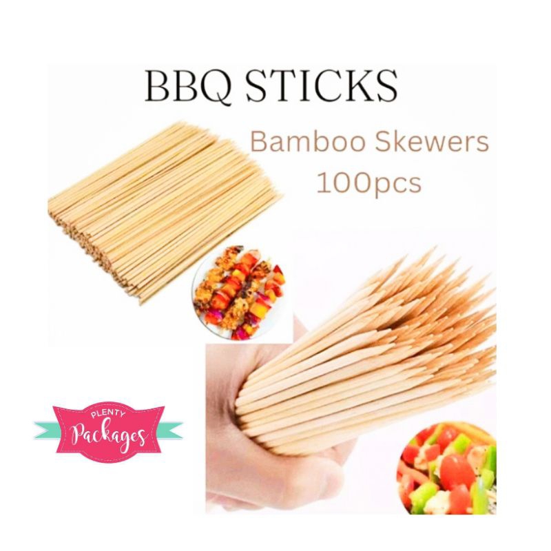 100 Pcs Barbecue Sticks High Quality Bbq Sticks/Skewers | Shopee ...