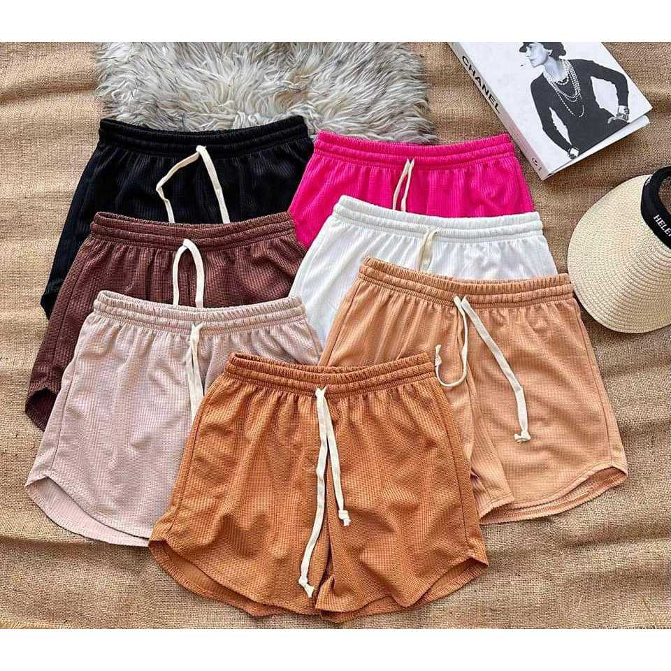 Waffle Dolphin Drawstring Shorts | Shopee Philippines