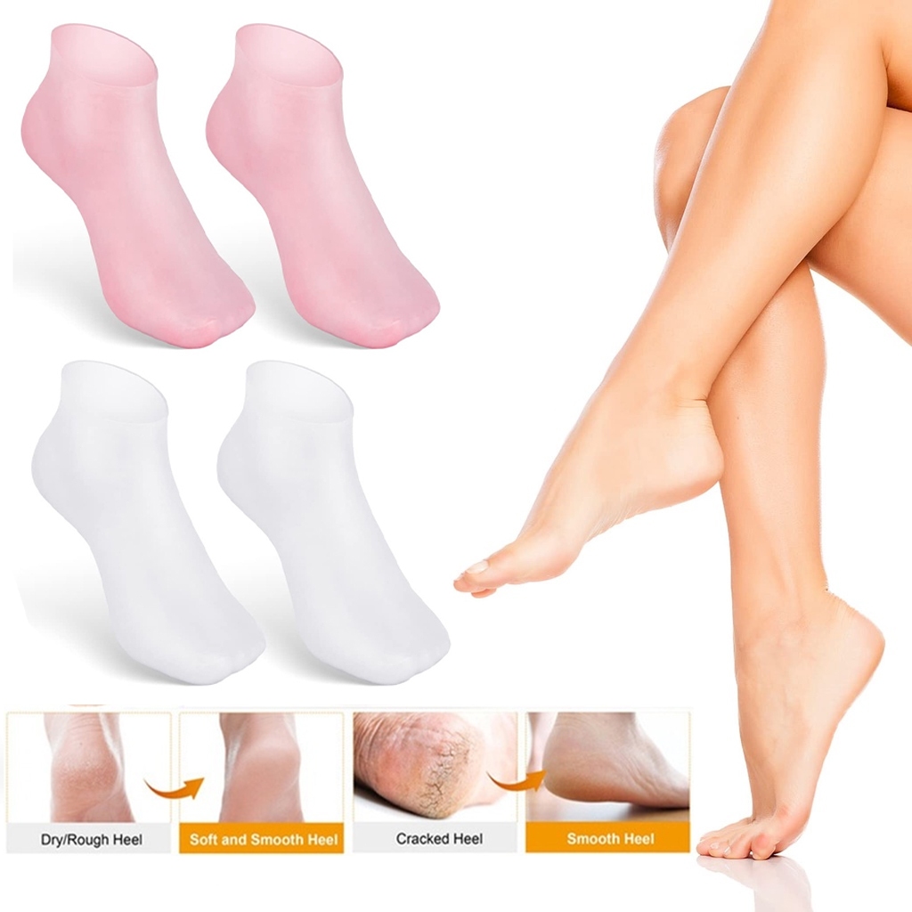 2Pcs/Set Anti Dryness and Rejuvenation Sole Protection Socks Foot Skin ...