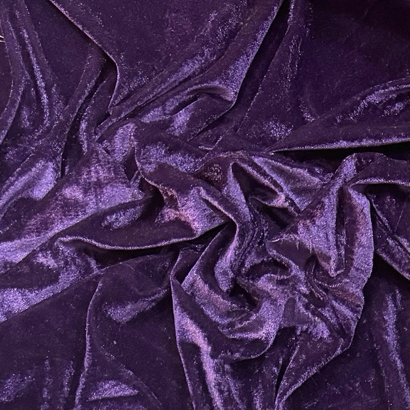 TELA MANILA Velvet per Yard Fabric Tela Cloth Stretchable Plain Fluffy ...