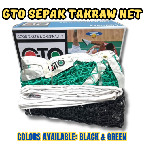 GTO SEPAK TAKRAW NET WITH BOX(AVAILABLE COLORS GREEN)( box not included ...