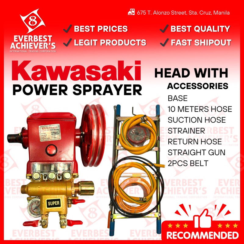 Kawasaki Pressure Washer Power Sprayer with Accessories without motor ...