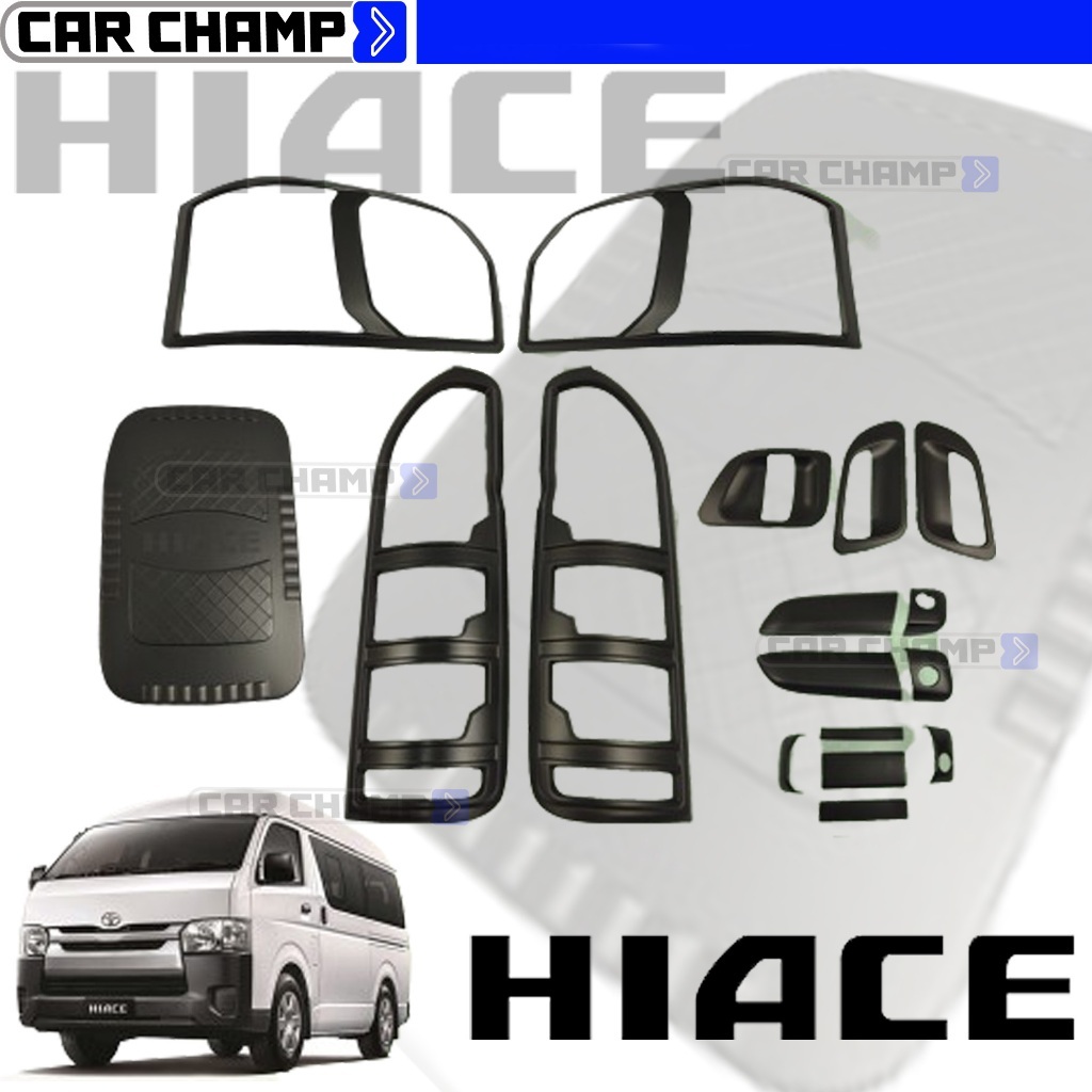 Toyota Hiace Commuter OLD FACE 2014 to 2023 Garnish combo set cover ...