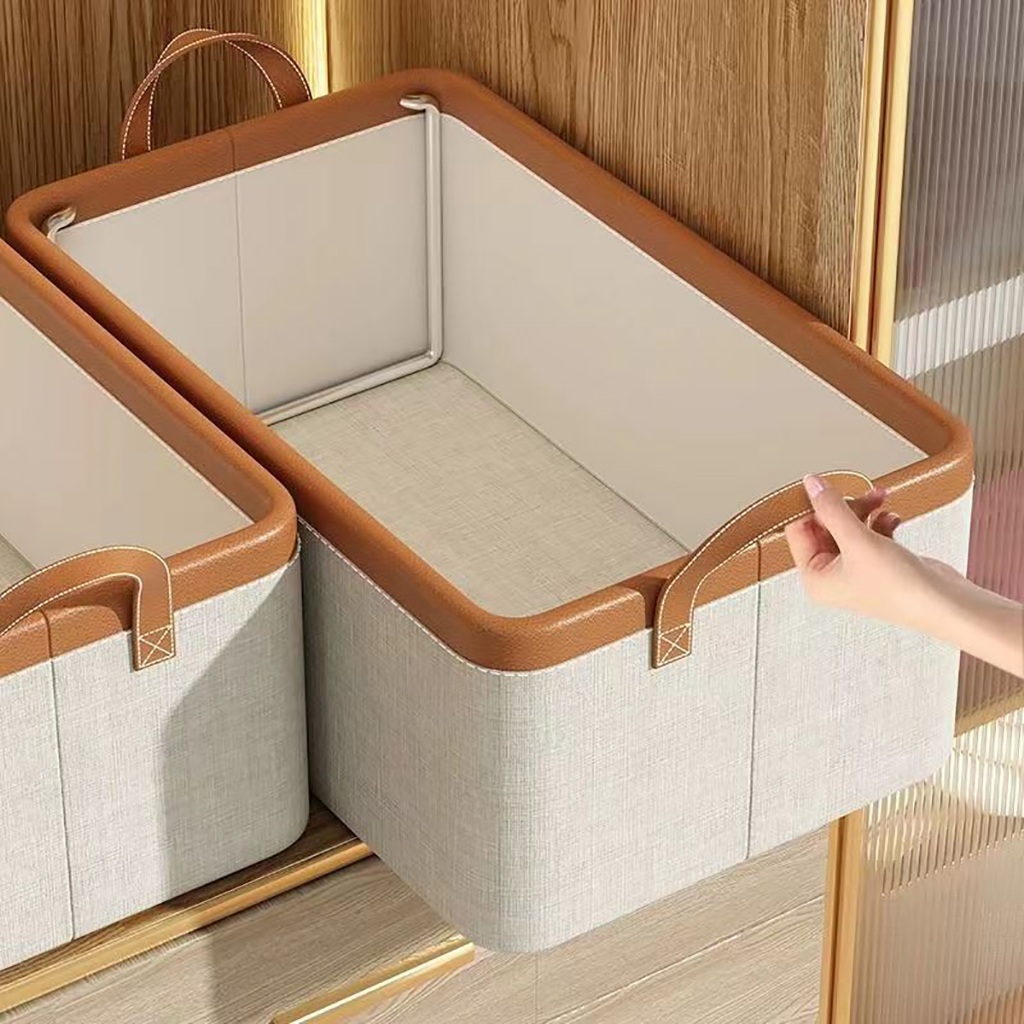 Large Foldable Iron Rack Clothes Dress Storage Box Waterproof Wear ...