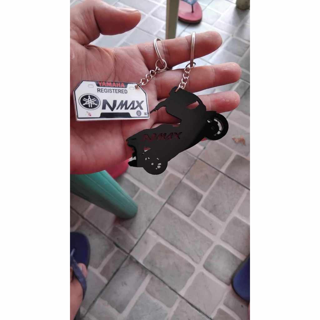 Yamaha NMAX white mini motorcycle key chain | Shopee Philippines