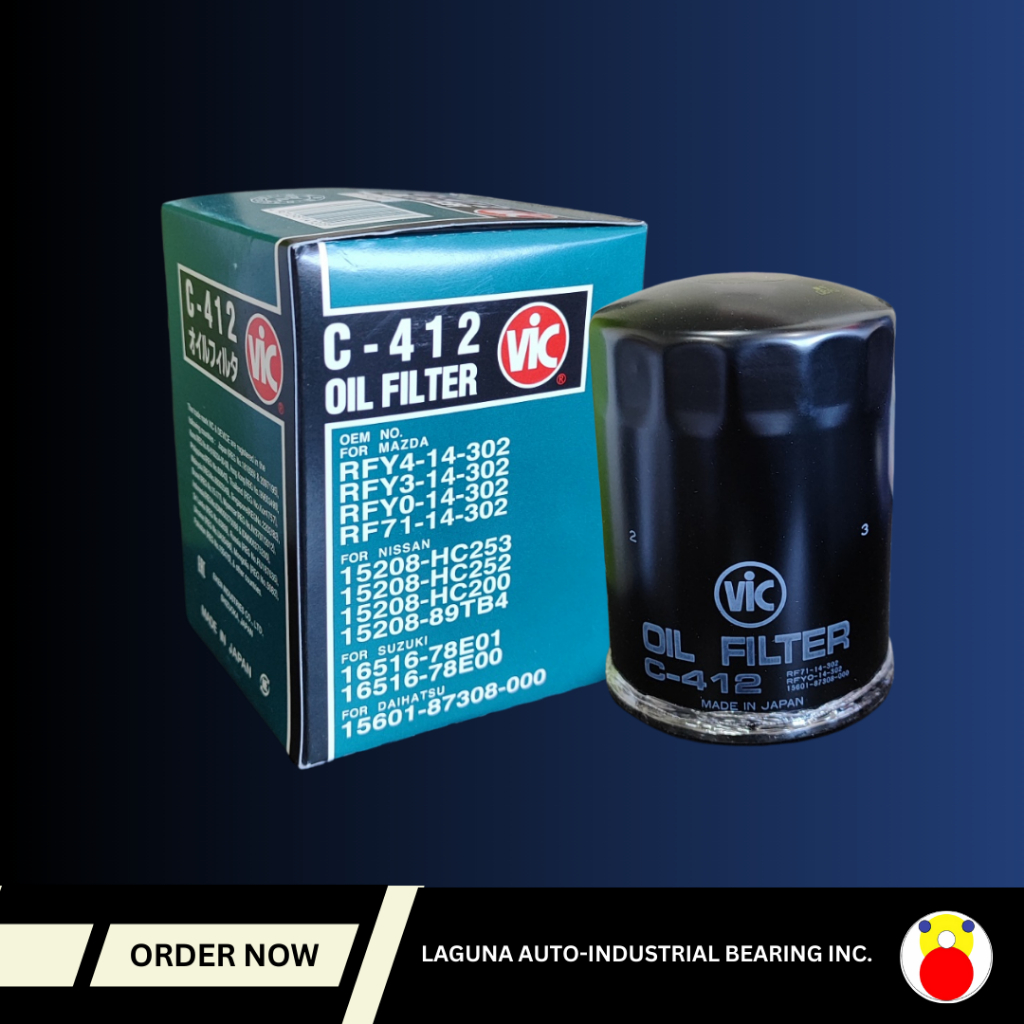 VIC Oil Filter C-412 for Isuzu Trooper 4JG2 - C412 | Shopee Philippines