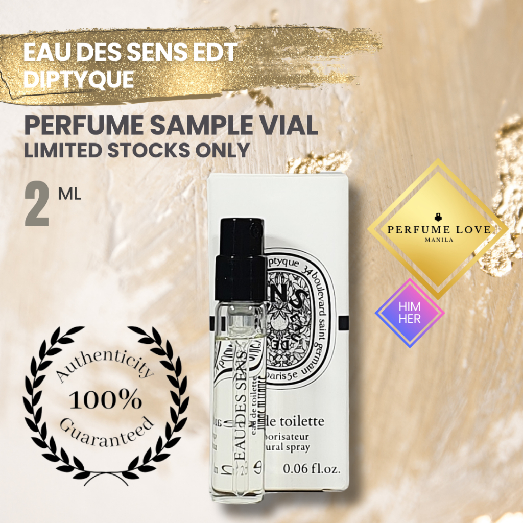 PERFUME VIAL 2ml Diptyque Eau Des Sens EDT | Shopee Philippines