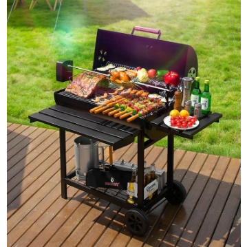 Griller Charcoal Outdoor BBQ Grill Smoke Portable Barbecue Grills with ...