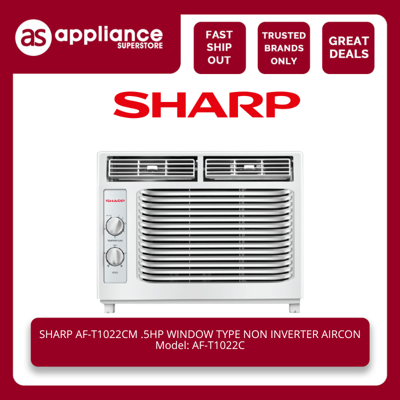 SHARP AF-T1022CM 1.0hp Window Type Aircon | Shopee Philippines