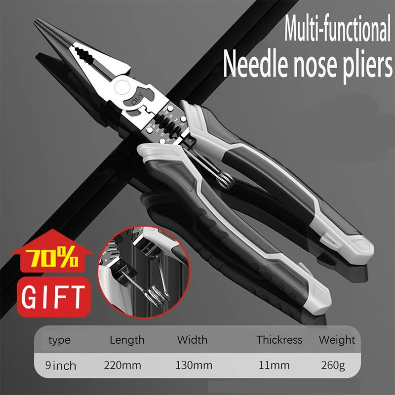 Pliers Industrial Grade Multi-function Wire Wire Stripper Diagonal ...