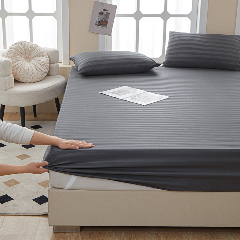 3-in-1 Plain Stripe Canadian Full Garterized Bedsheet - 100% Canadian ...