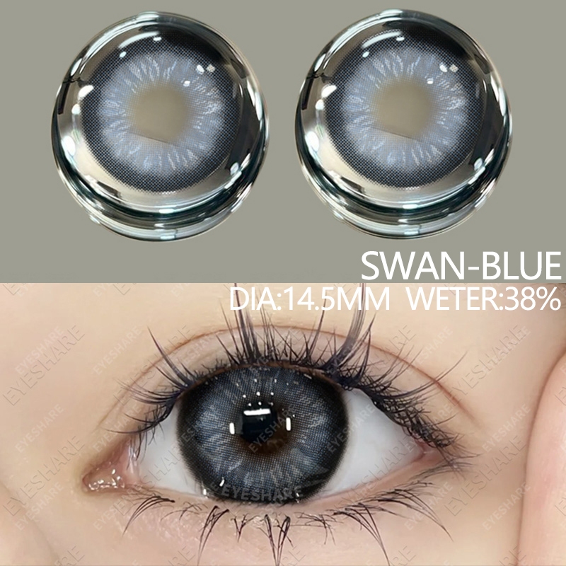 (COD)GEM color normal contact lens, Korean style cute gray blue ...
