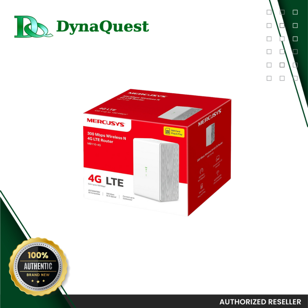 Mercusys MB110-4G 300Mbps Wireless N 4G LTE Router | Shopee Philippines