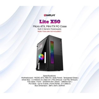 INPLAY LITE X50 RGB CASE WITH 750W PSU | Shopee Philippines