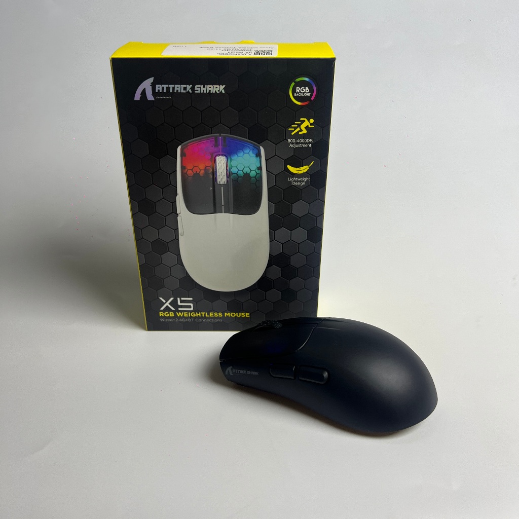 Attack Shark X5 Wireless Gaming Mouse Tri-Mode 2.4G USB-C Wired ...