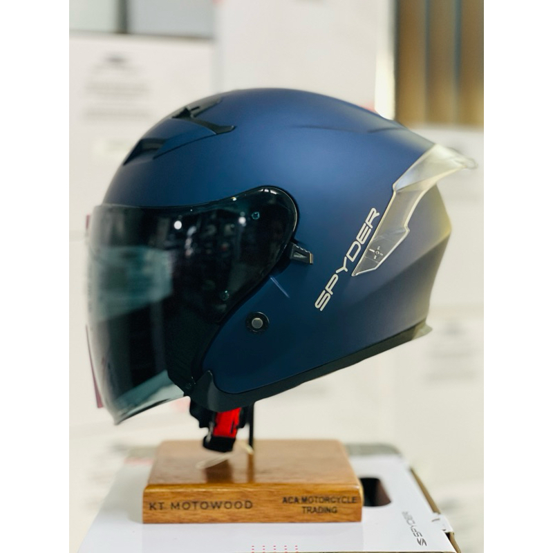 SPYDER FUEL Half-Face Helmet with Dual Visor (Free Clear Visor ...