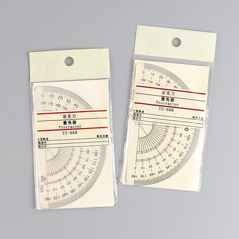 Clear 180° Degree Protractor Angle Measurement Rulers half circle ruler ...